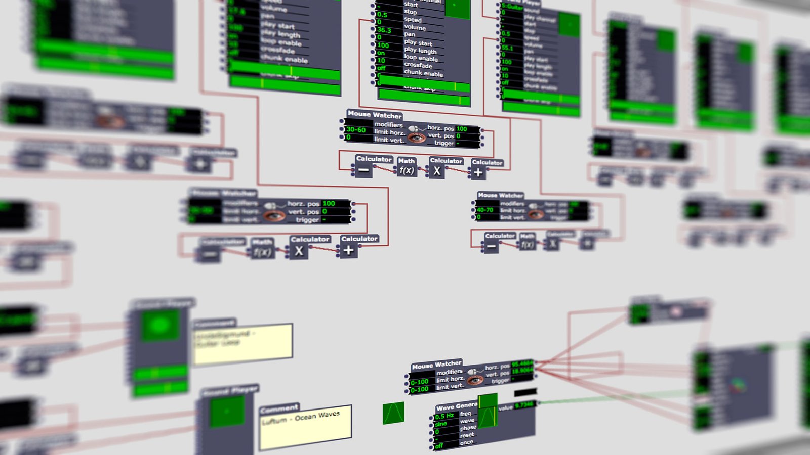 A virtual instrument in Isadora: The Projectron - Josh Rickert